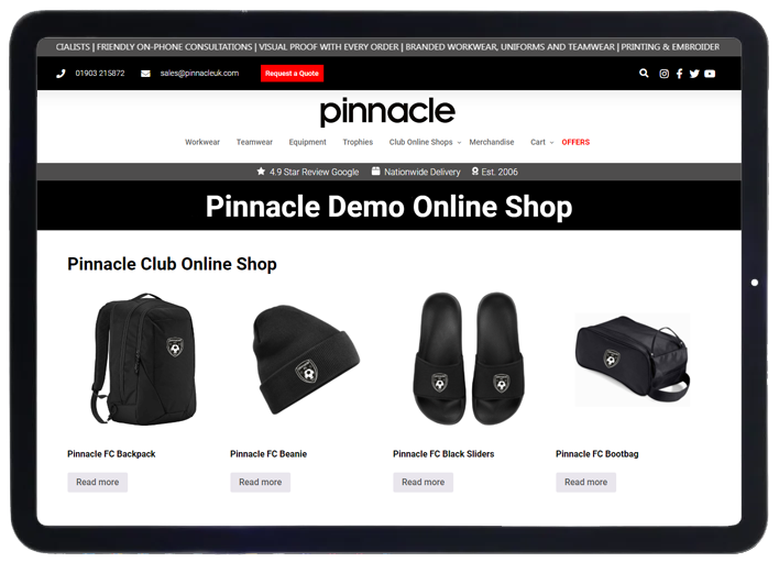 Online Shops – Pinnacle UK