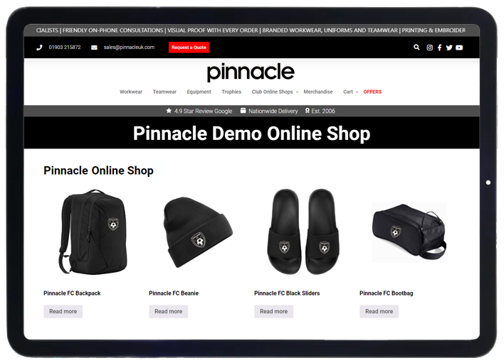 Online Shops – Pinnacle UK