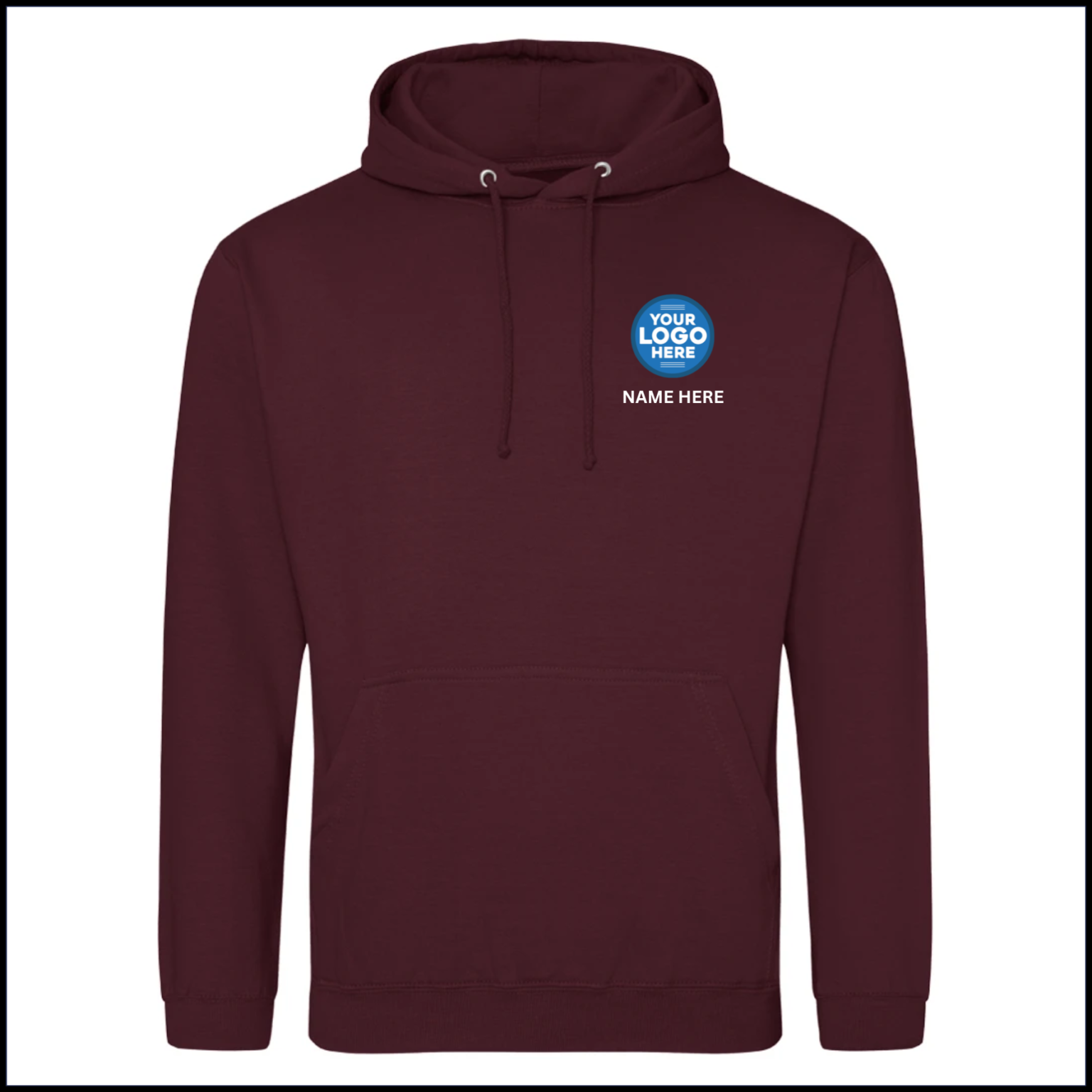 AWD Hoodie (Adults) JH001 (Burgundy) – Pinnacle UK